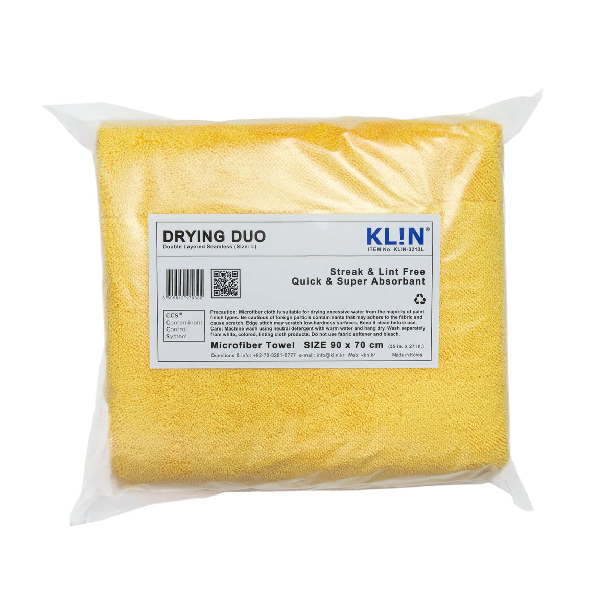 KLiN Korea LARGE Drying Duo Twist Drying Towel – in2Detailing