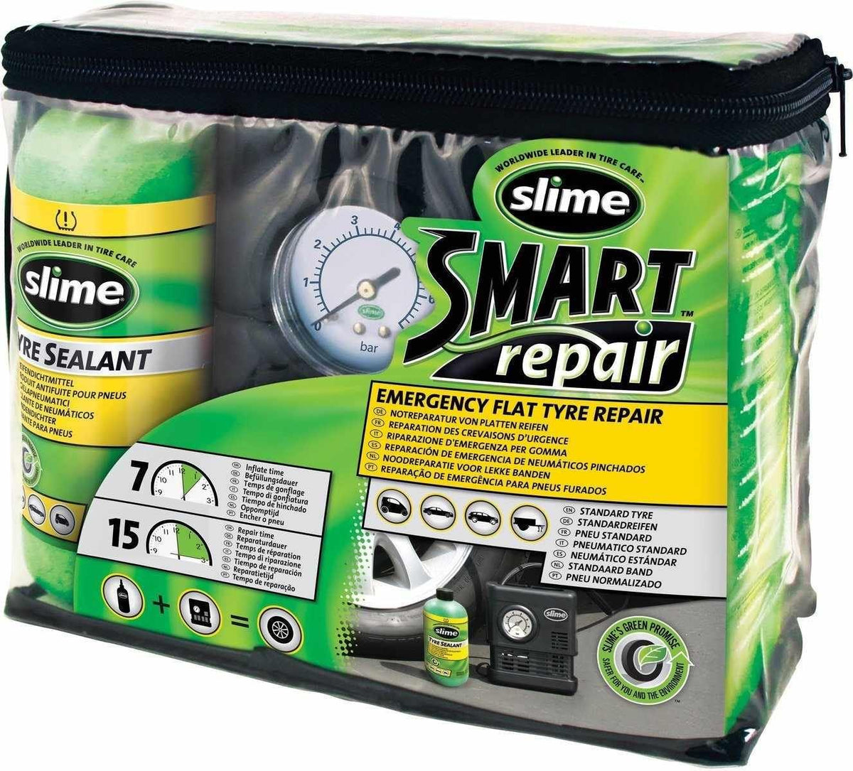 Slime Puncture Repair Kit With Tyre Inflator – in2Detailing